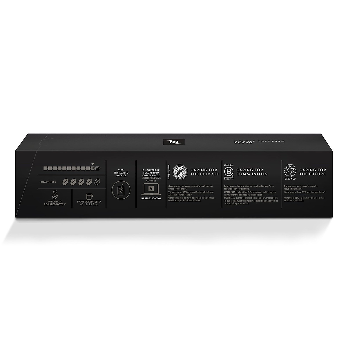 Nespresso Capsules VertuoLine, Double Espresso Scuro, Dark Roast Espresso Coffee, 10 Count (Pack of 3) Coffee Pods, Brews 2.7 Ounce (VERTUOLINE ONLY)