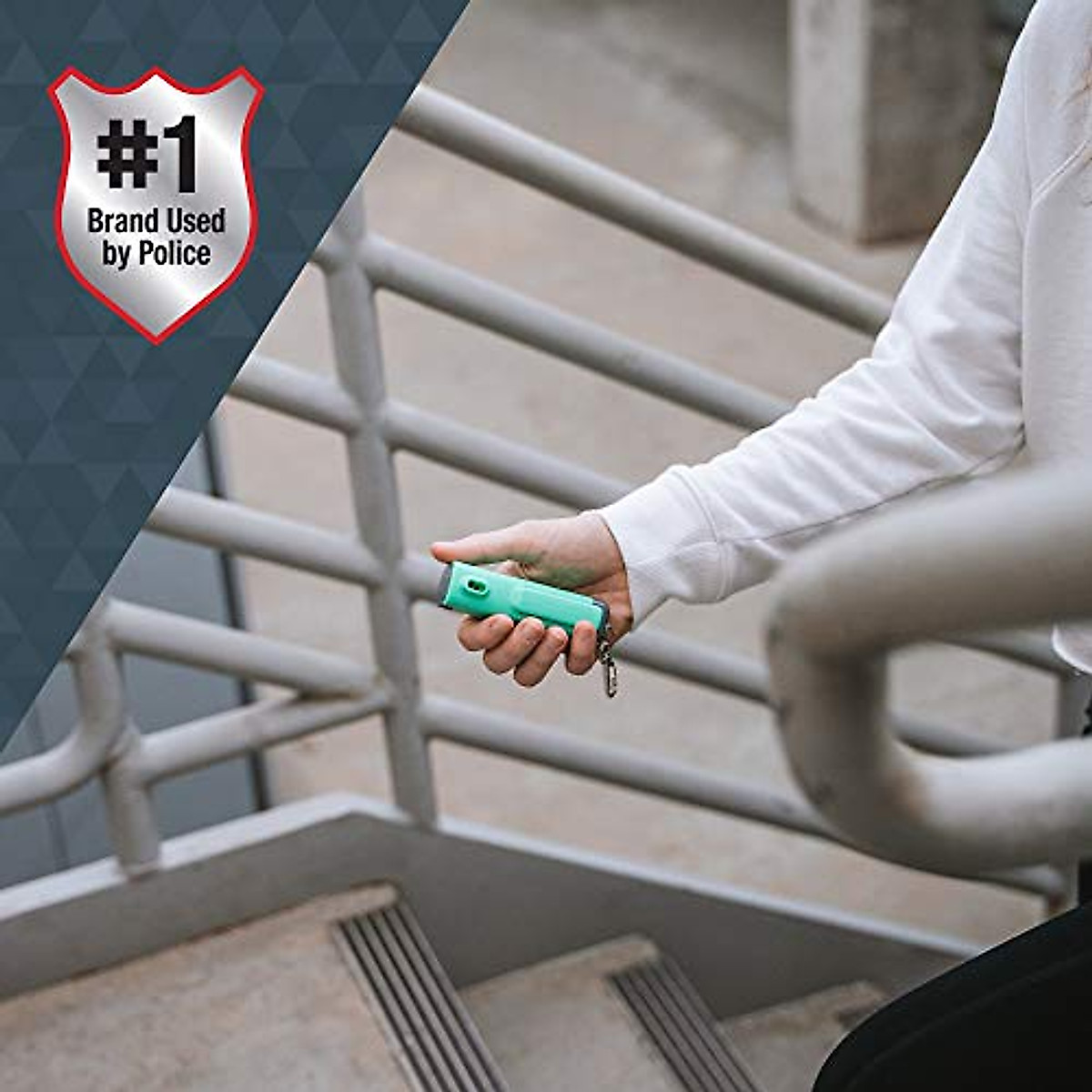 SABRE Safe Escape 3-In-1 Pepper Gel With Window Breaker Seat Belt Cutter, Maximum Strength Pepper Spray, Snap Clip Keychain for Easy Carry & Fast Access, Easy to Use Fast Flip Top Safety, 0.54 fl oz