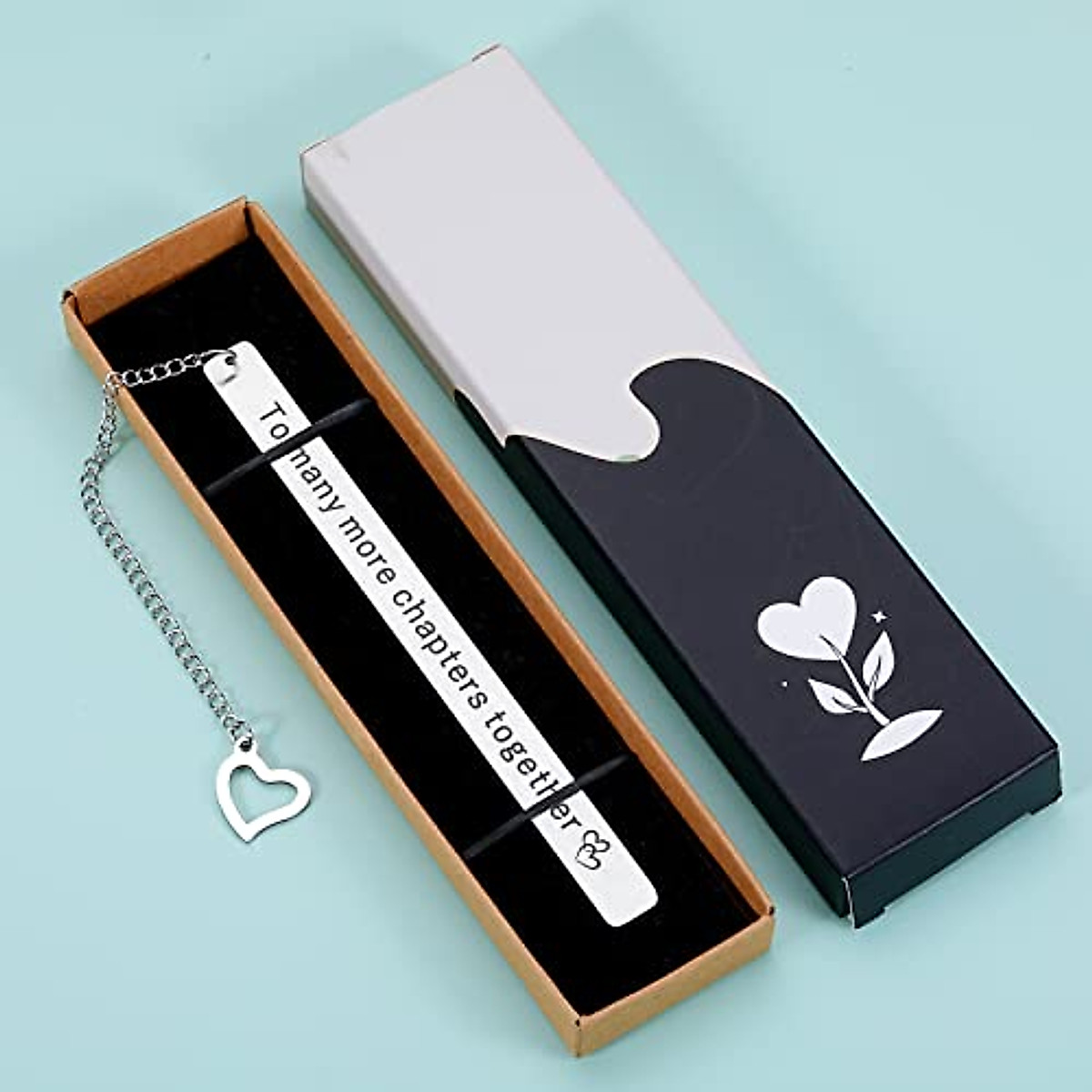 Valentines Gifts for Women Men Anniversary Birthday Bookmark Gifts for Boyfriend Girlfriend Husband Wife Sweetest Day Wedding Engagement Gift for Groom Bride Fiance Fiancee Him Her Christmas Gift