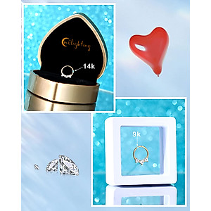 Melighting Solid Gold Septum Rings 16G Gold Heart Septum Jewelry 9K Gold Daith Piercing Jewelry for Women Helix Earrings Clear CZ Gold Tragus Piercing Jewelry