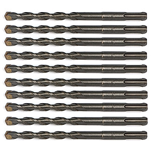 10PCS, SDS Plus Hammer Drill Bits,3/8"x6"