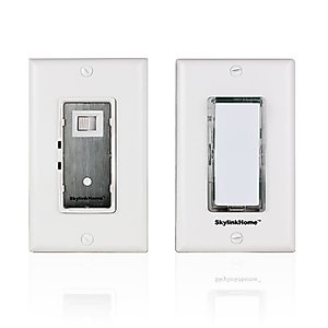 SK-7 Wireless DIY Easy to intall 3-Way Dimmable On Off Anywhere Lighting Home Control Dimmer Wall Switch Set, no neutral wire required.