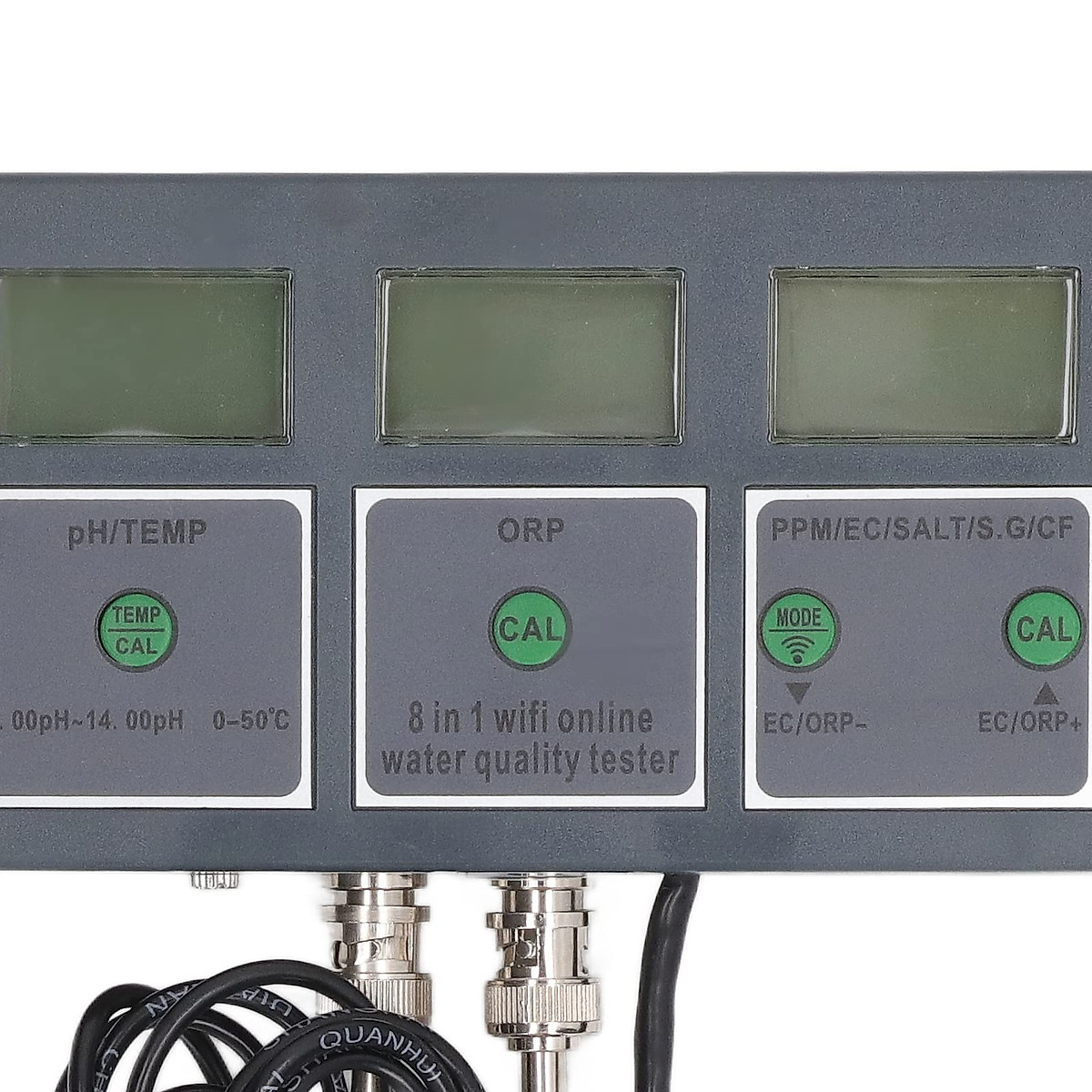 Water Quality Monitor, Wireless Remote Monitoring Multiparameter Water Quality Tester Auto Compensation S.G PH EC Salt ORP TDS CF Temp (US 110V)