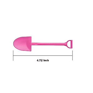 OaaXbbECco Novelty Mini Shovel Shape Spoons Cute Disposable Plastic Dessert Spoons