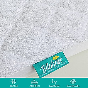 Bamboo Pack N Play Mattress Fitted Sheets & Topper 38" x 26" Foldable Style for Boys Girls