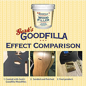 Water-Based Wood & Grain Filler - Walnut - 8 oz by Goodfilla | Replace Every Filler & Putty | Repairs, Finishes & Patches | Paintable, Stainable, Sandable & Quick Drying