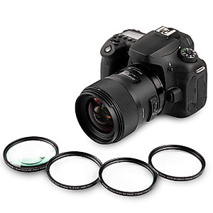 58MM Ultimaxx Professional Four Piece HD Macro Close-up Filter Kit (1, 2, 4, 10 Diopter Filters) for Canon EOS 90D, 80D, 77D, 70D, Rebel T7, T7i, T6i, T6, T6s, T5i, T5, T4i, T3i, T100, SL3, SL2, SL1