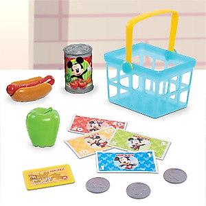 Disney Junior Mickey Mouse Realistic Sounds Toy Cash Register with Pretend Play Money, 14-pieces, Kids Toys for Ages 3 Up, Amazon Exclusive by Just Play