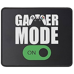 Gamer Mode On - Gamer Fathers Day for Men - Mouse Pad 9.5 x 7.8 Inch - Video Gamer Mousepad - Funny Video Games Gift for Gaming Lovers
