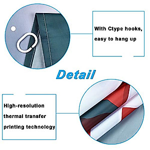 Uspring 4 Pcs Merry Christmas Shower Curtain Sets with Non-Slip Rug, Toilet Lid Cover and Bath Mat, Santa Moon Snow Shower Curtain with 12 Hooks for Christmas Decoration