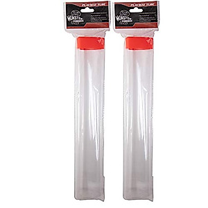 Monster Protectors Playmat Tube Prism-Shaped Play Mat Tube (Red)- Won't Roll Off Surface and Easy in and Out Design 2-Pack