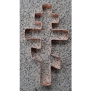 Eastern Orthodox Cross Cookie Cutter 5.5 X 3 inches - Handcrafted Copper Cookie Cutter by The Fussy Pup