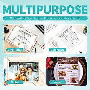 Binditek 100 Pack Thermal Laminating Pouches,3mil Laminating Sheets,9x11.5 Inches, Letter Size , Clear,HeatSeal