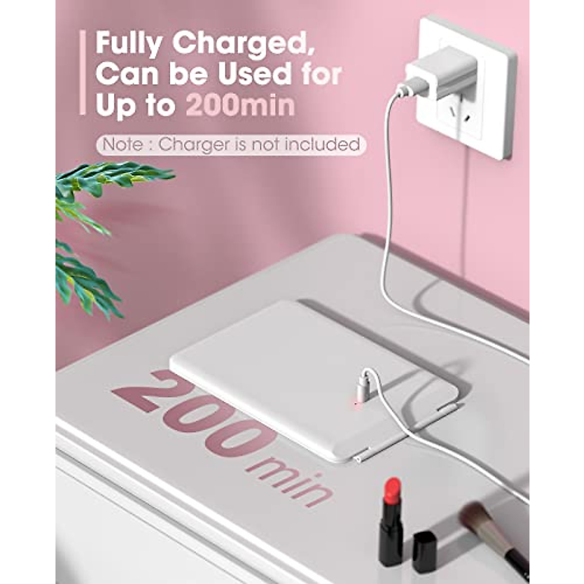 Jack & Rose Travel Mirror with Light, Folding Travel Mirror Led Lighted Makeup Mirror