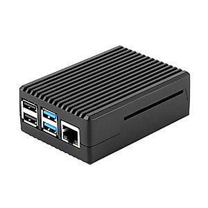 ZkeeShop for Raspberry Pi 4 Armor Aluminum Alloy Case with Cooling Column Passive Cooling Case Compatible for Raspberry Pi 4 Model B