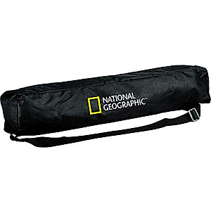 NATIONAL GEOGRAPHIC Photo Tripod Kit Medium, with Carrying Bag, 3-Way Head, Quick Release, 3-Section Legs Lever Locks, Geared Centre Column, Load up 1,5kg, Aluminium, for Canon, Nikon, Sony, NGHP000