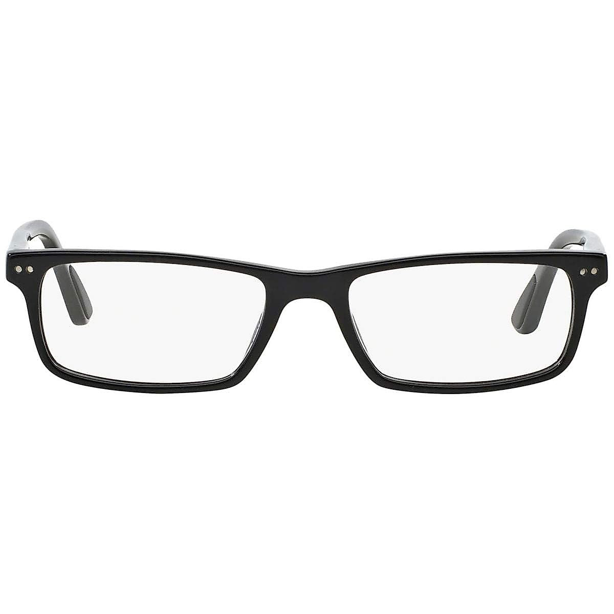 Ray-Ban RX5277 Rectangular Prescription Eyeglass Frames, Black/Demo Lens, 52 mm