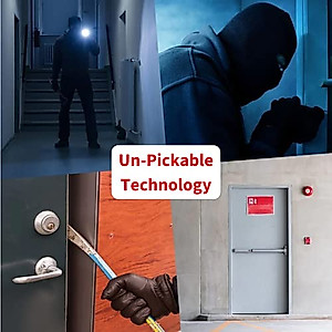 FlipLok High Security Door Lock - 10X Stronger Than a Deadbolt, Keypad Lock, Black, Keyless