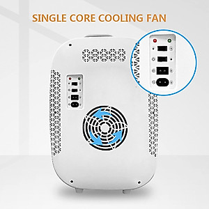 WESTN 20L Mini Fridge, Portable Skincare Beauty Fridge with LED Makeup Mirror (3 Level Brightness), Multifunctional Dual Purpose, for Food, Drinks, Skin Care, Beauty