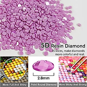 FFPTBNYX 6 Pack Full Drill Diamond Painting Kits for Adults&Beginners 5D DIY 6PCS Diamond Art Kits Paint with Round Diamonds and Gems for Home Wall Decor Gifts(11.8''x15.7'')