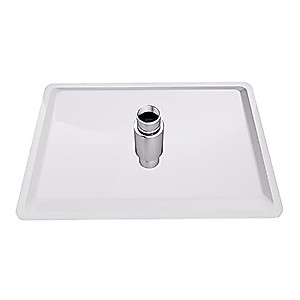 Blue Ocean 10"x7" SHK08 Ultra Thin Premium Stainless Steel Bath Rainfall Shower Head | Adjustable Brass Swivel Ball Joint