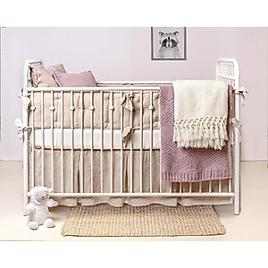 Crib Fitted Sheet by Pure Bamboo, Genuine 100% Organic Viscose Derived from Bamboo, Luxuriously Soft, Ultimate Cooling, Fits Standard Size Crib Mattress (Sea Glass)