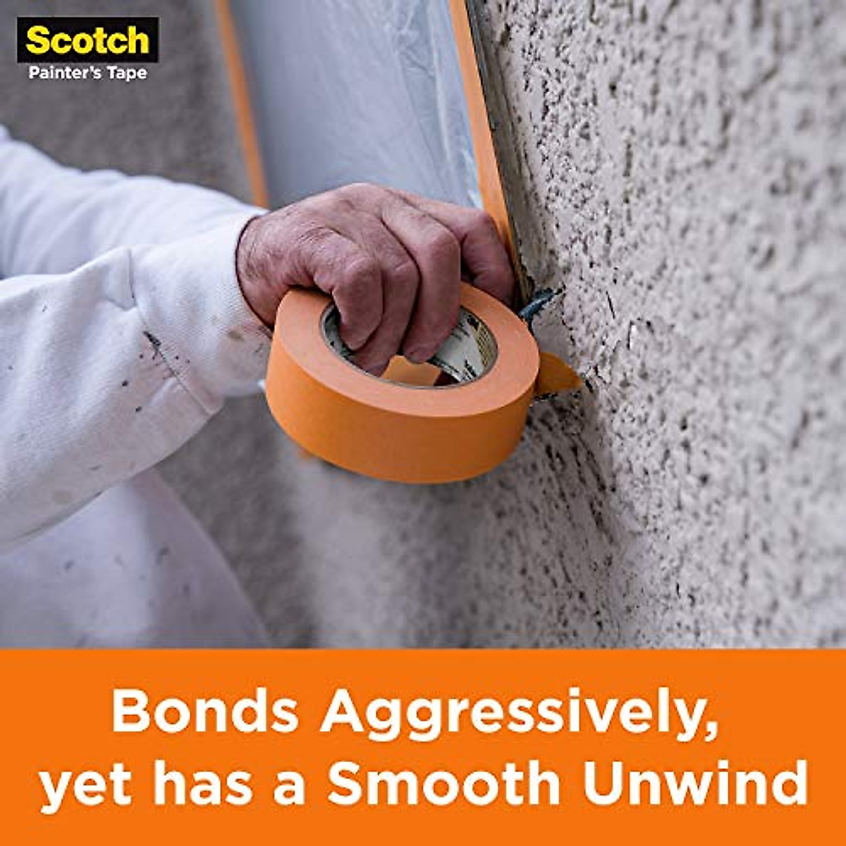 Scotch Heavy Duty Painter's Tape, 0.94 in x 60.1 yd, For Use On Vinyl, Carpet, Metal, & Plastic, Indoor & Outdoor Masking Tape, Bonds Aggressively, 3-Day Clean Removal, 1 Roll (2020+-24AP)