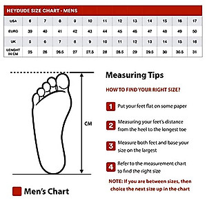 Hey Dude Men's Wally Sox Funk Dark Grey Red Size 13 | Men’s Shoes | Men’s Lace Up Loafers | Comfortable & Light-Weight