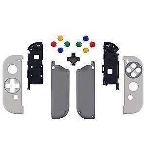 eXtremeRate JZT106 Nintendo Switch Joycon Housing (Classic EU SFC SNES, D-Pad Version), Glossy Shell, Replacement for Switch Oled Joy-Con – Console Shell NOT Included