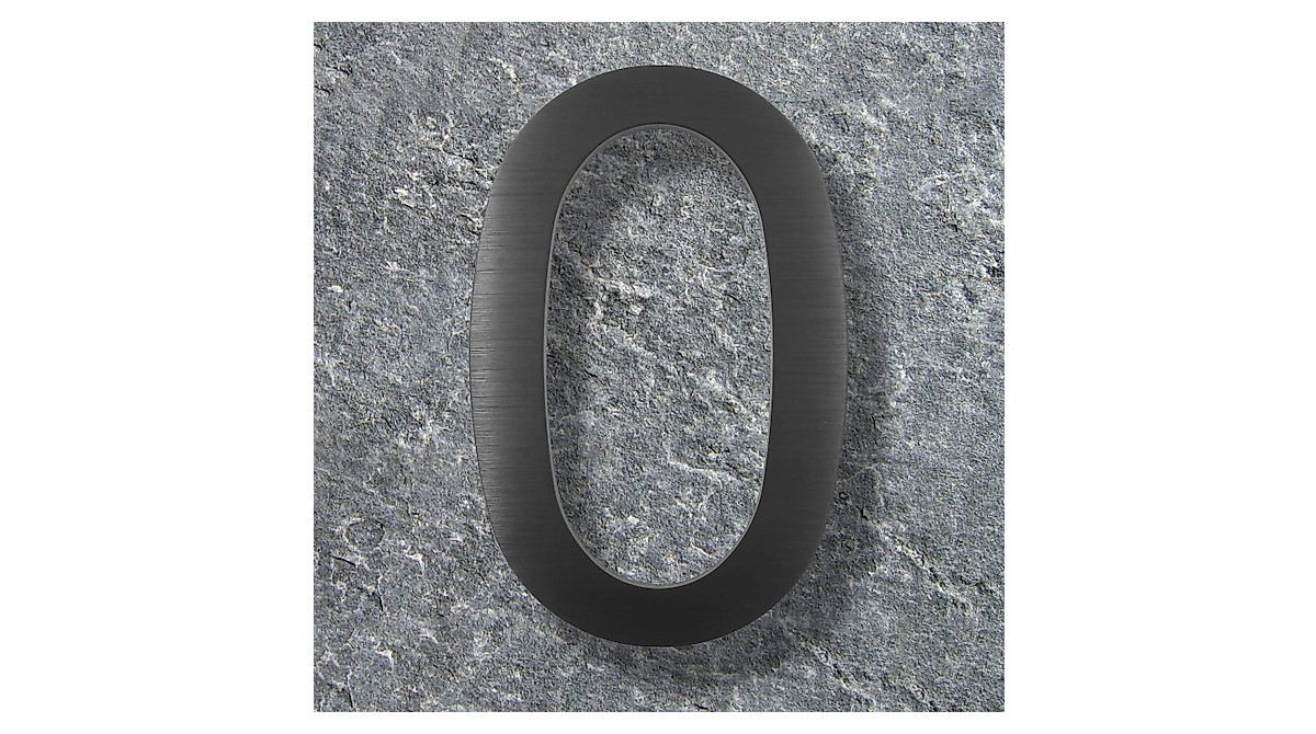Cobata 10 Inch Modern House Numbers - Durable Aluminum Black