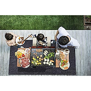 Gas Grill Mat,BBQ Grilling Gear for Gas/Absorbent Grill Pad Lightweight Washable Floor Mat to Protect Decks and Patios from Grease Splatter,Against Damage and Oil Stains or Grease Spills (36”×60“)