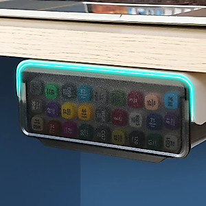 ELJIF Under Desk Drawer, Office Organizer, Storage Cabinet, Self-adhesive Organizer Box, Slide-out Cabinet, Desk Caddy Single Medium (White)