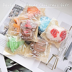 IHOMECOOKER 4PC Silicone Christmas Baking Mold Set Christmas Tree Snowflakes Snowman Cake Mold,bath bombs,Soap Mold Set