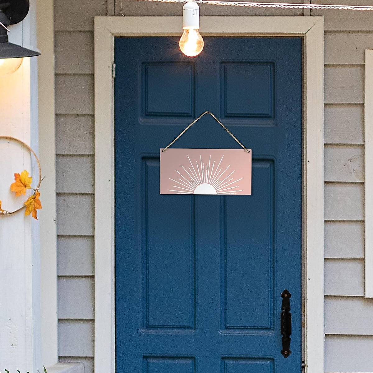 PHAMTE Sun Sunshine Decor, Boho Pink Sun Wall Art, Boho Pink Sun Sunrise Sunshine Printed Wood Plaque Sign Wall Hanging,Boho Sun Hanging Wall Art Signs For Bedroom Home Dorm Nursery Room Decor 12 x 6