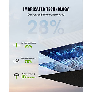 Portable Solar Panel, 100 Watts Foldable Solar Panel with Adjustable Kickstands for Camping, Car Travel, Hiking, Adventure, RV, Upgrades Support 5521 DC Type-c USB(Clearance)