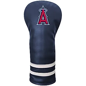 Team Golf MLB Los Angeles Angels Vintage Fairway Headcover (Color) - Printed Team Golf MLB Vintage Fairway Headcover (Printed), Fits All Fairway, Hybrid and Utility Clubs