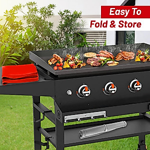 28" Silicone Griddle Mat, Heavy Duty Food Grade Silicone Grill Mats Covers for Blackston 28 Inch, Protect Griddle from Insects, Debris, and Rust（Red）