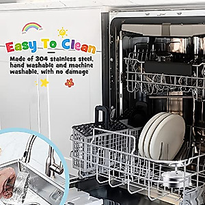 FENDIC Sandwich Cutter and Sealer for Kids, 3-1/2 Inch Stainless Steel Round Sandwich Cutter, Uncrustables Sandwich Maker, Cut and Seal Sandwich Cutter for Making Sandwiches, Hamburgers, Pie