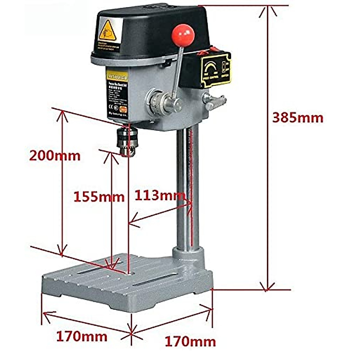 JOYABEST Upgraded Version of 3-Speed Mini Drill Press Machine 340W Mini Bench Table Drill for Craft Jewelers & Hobbyists