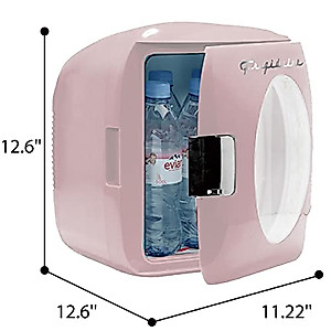 FRIGIDAIRE EFMIS462-PINK 12 Can Retro Mini Portable Personal Fridge/Cooler for Home, Office or Dorm, Pink