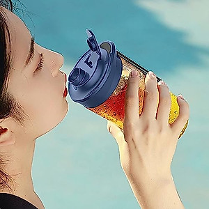 Portable Blender Cup, Electric Blender With Shake & Smoothie Bottle, Personal Juicer USB Rechargeable, 6 Blades Hand Blende (Color : Pink)