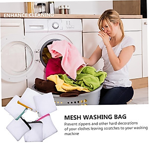 BUGUUYO 6pcs Laundry Bag Mini Washing Machine Bra Underwear Washing Bag Wash Bag Delicates Bag for Washing Machine Laundry Pouch Travel Special Bag Sandwich Mesh Multifunction
