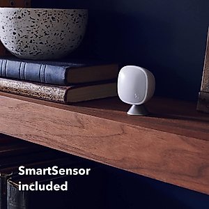 ecobee Smart Thermostat with Smart Sensor Included + 1 Smart Sensor for Doors and Windows, Black, White (EB-STATE5-01)
