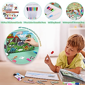 Montessori Busy Book for Toddler, Preschool Learning Activities & Educational Toys, 12 Themes Preschool Workbook Activity Binder, Autism Learning Materials and Travel Toys Books for 2 3 4 5 Year Olds