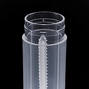 Clear Empty 3/16 Oz (5.5ml) Plastic Container Twist Tubes for Homemade Lip Balms, Cosmetic Gifts (12 Pack)