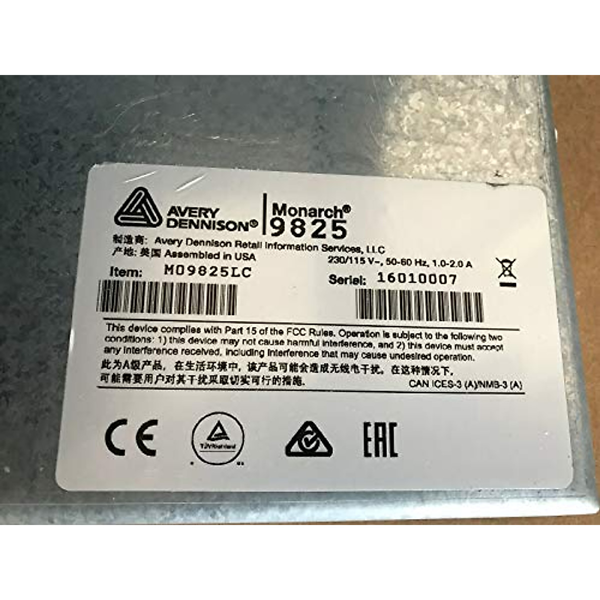 Monarch 9825 Label Printer W/USB, Parallel Ports & Test Prints — 🛍️ The ...