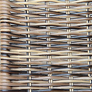 Weriirew 32.8 ft(10m) Synthetic Circle Rattan Polyethylene Plastic Round Rattan Woven for Handmade Repair Fix Wicker Chair Knit, Rattan Table Wicker Furniture, Basket Weaving, DIY Crafts, Dark Coffee
