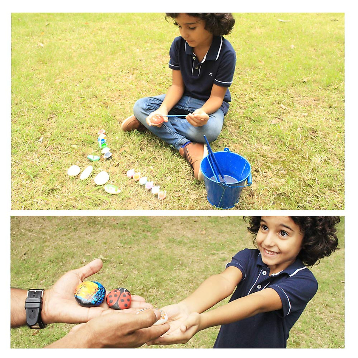White River Rocks for Painting – 20 Big Rocks, 2” - 3.5” Inch Flat Smooth Stones, about 6 LB. of Craft Rocks for Rock Painting, Kindness Stones, Painting Rocks Supplies for Adults and Kids