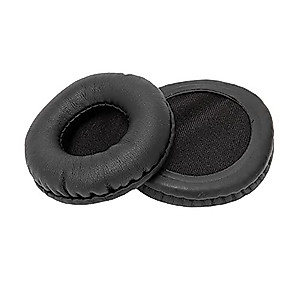 ASHATA 1 Pair Universal Soft Sponge Headphone Ear Pads Ear Cushion Headset Cups Covers Replacement,Fit for 60mm / 2.4In Headphones,Black