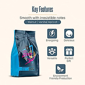 Inflight Fuel Coffee Co. Bravo (Medium) Roast - Freshly Roasted - Whole Bean Coffee- Smooth with Notes of Walnut, Vanilla, and Apricot - Gift for Aviation Lovers - Travel Enthusiasts - Responsibly Sourced